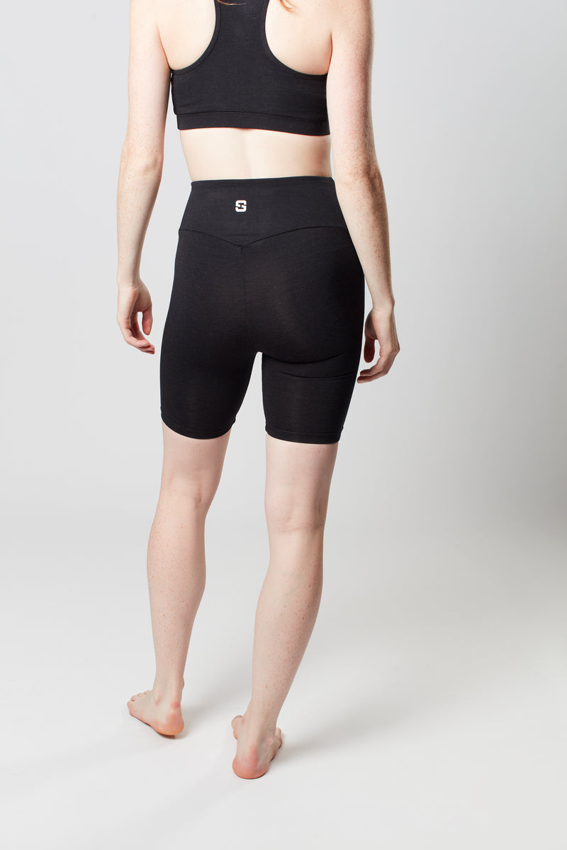Biker Shorts - Marl Black – Sōma Sportswear